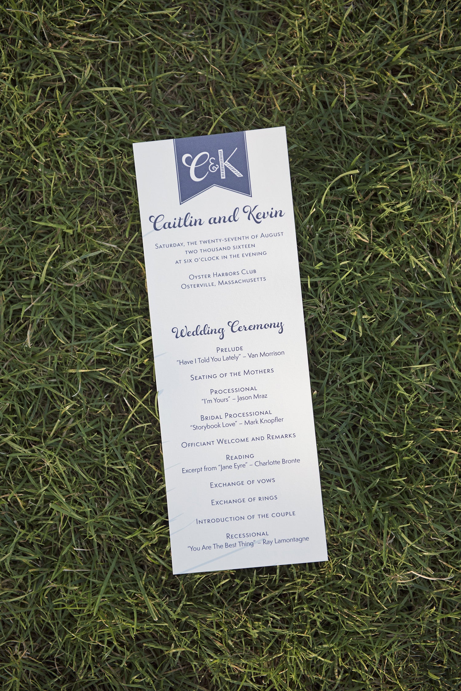 Wedding Programs - Half Sheet - Scotti Cline Designs