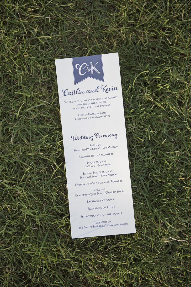 Wedding Programs - Half Sheet - Scotti Cline Designs