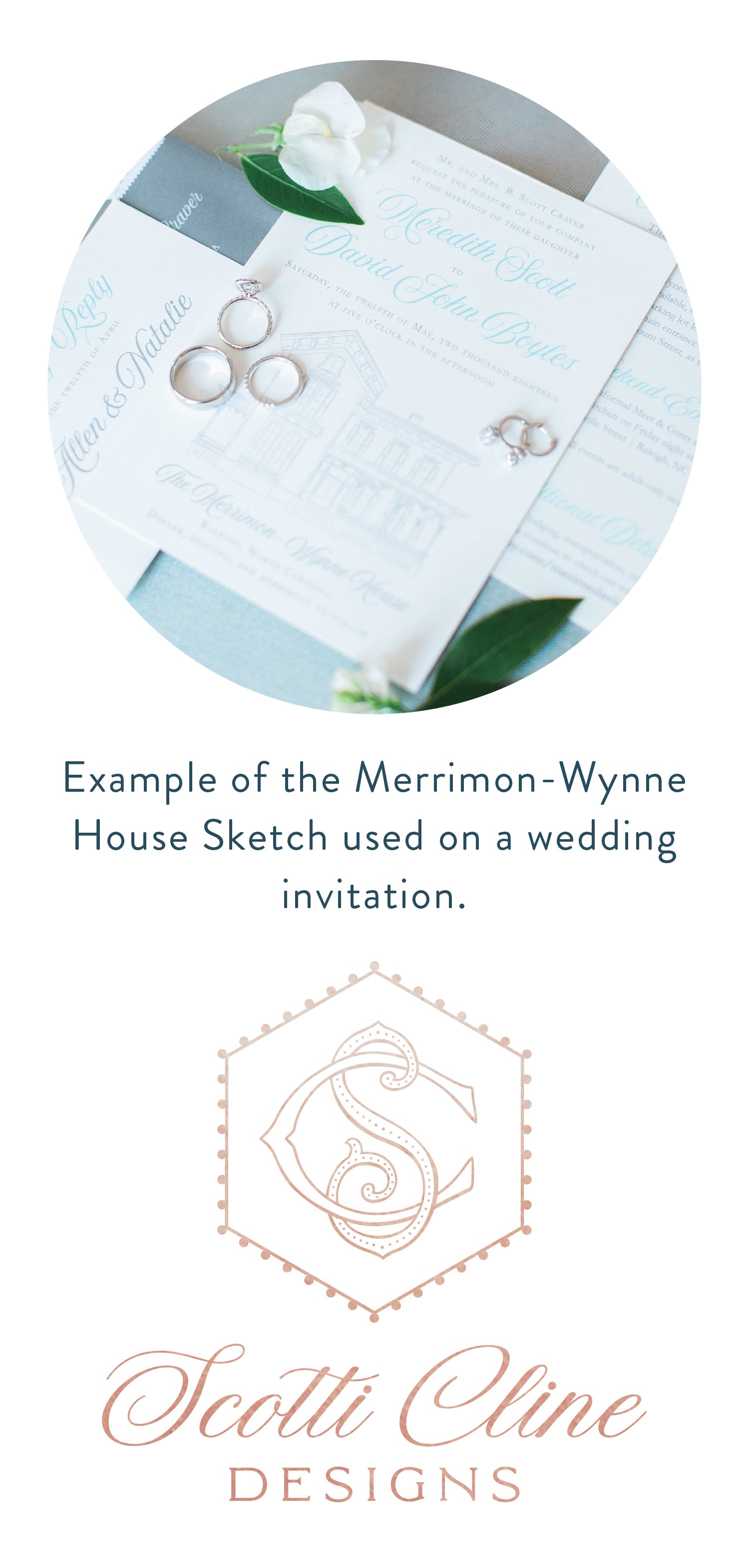 The Merrimon-Wynne House Sketch Digital File - Scotti Cline Designs